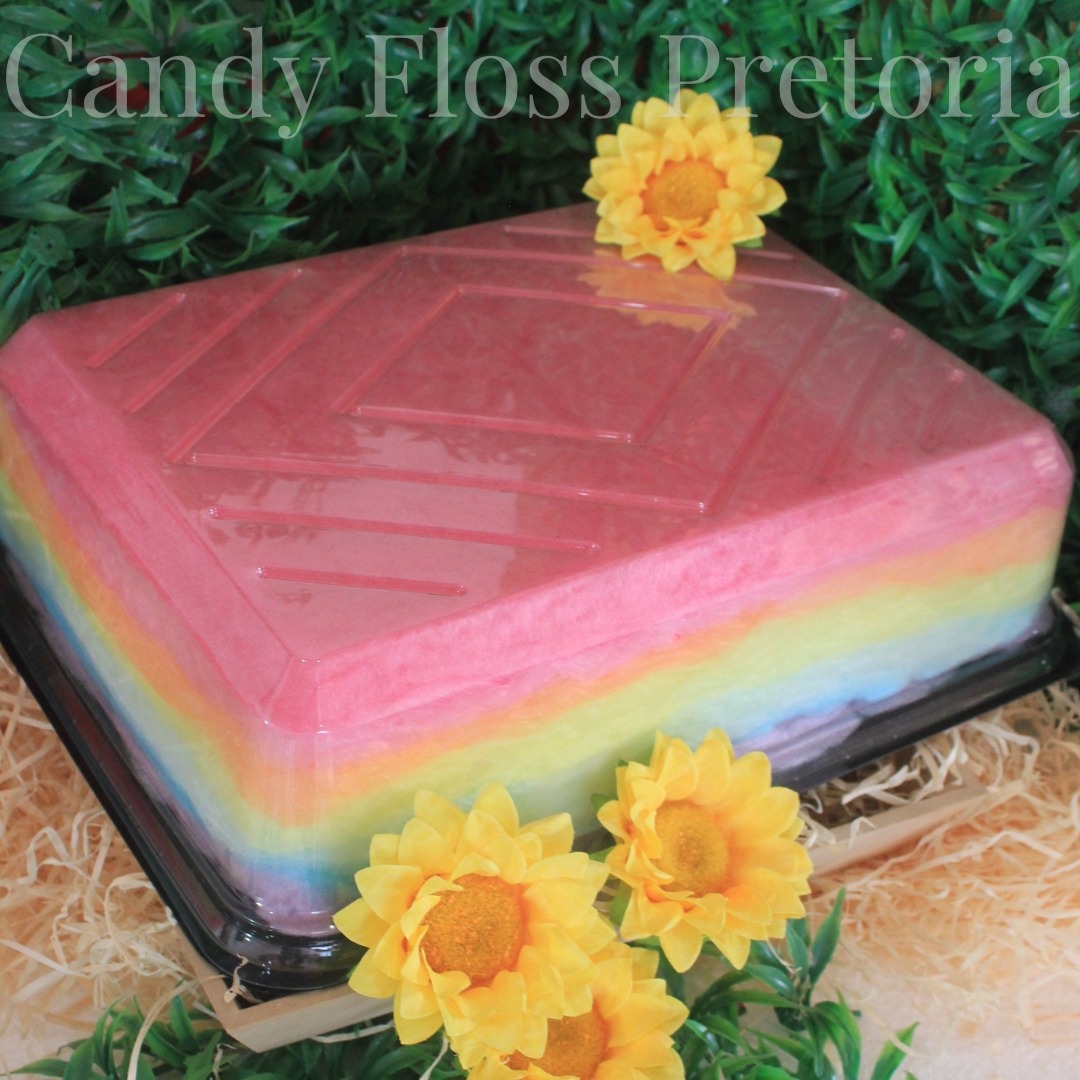 Candy Floss Box Cake / Spookasem Boks Koek / Cotton Candy Box Cake ...